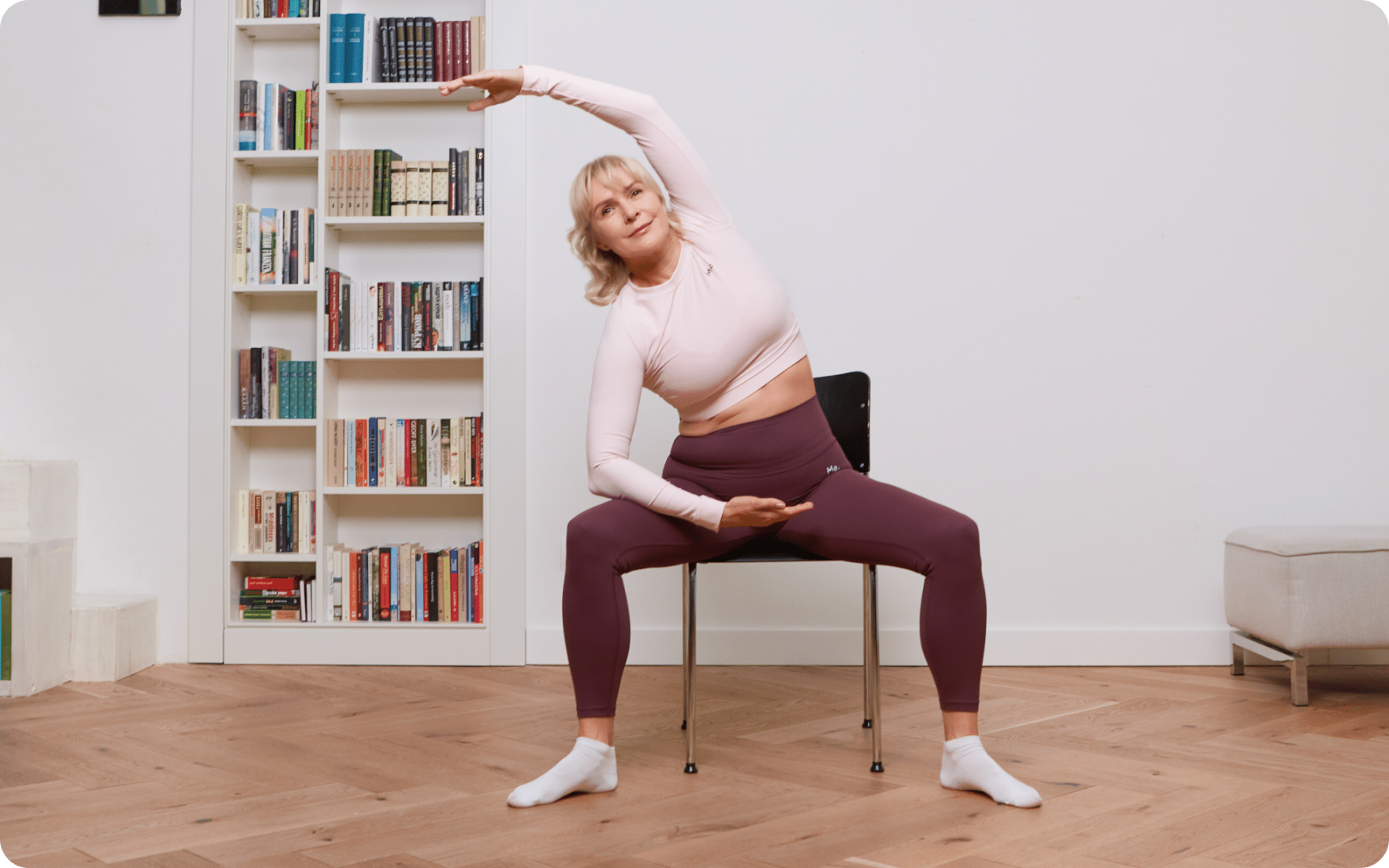 Chair Yoga Side Stretch Guide for Beginners - BetterMe