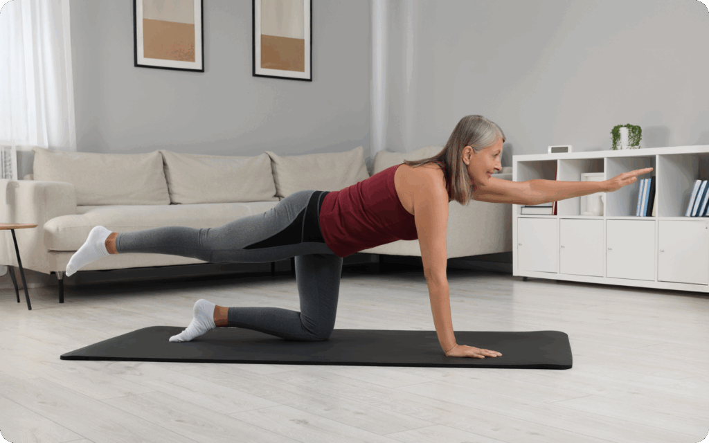 10 Gentle Abdominal Exercises for Seniors to Do at Home - BetterMe