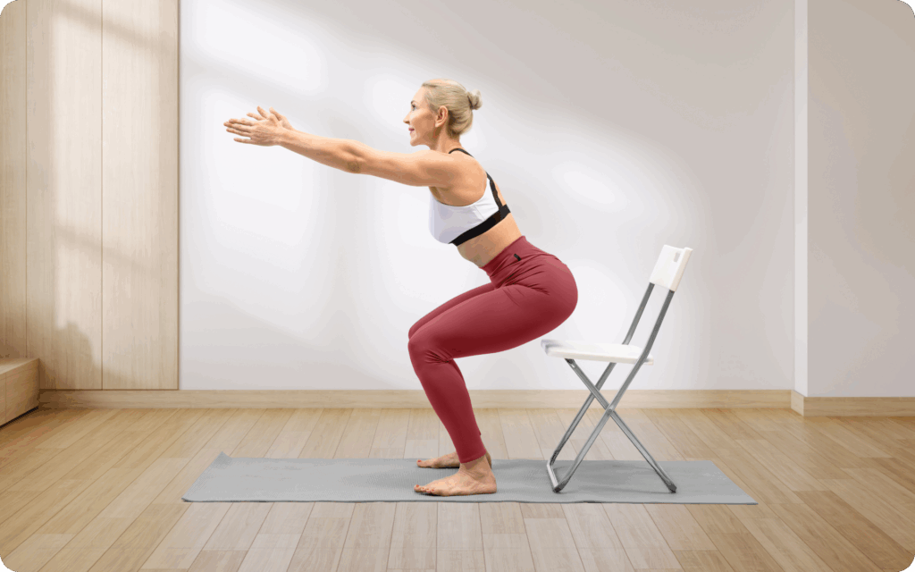 Chair Yoga Routine for Seniors: 8 Exercises for a Full-Body Workout at ...