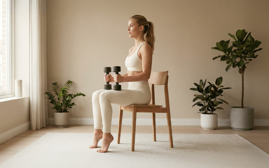 How to Perform the Seated Calf Raise with Dumbbells - BetterMe